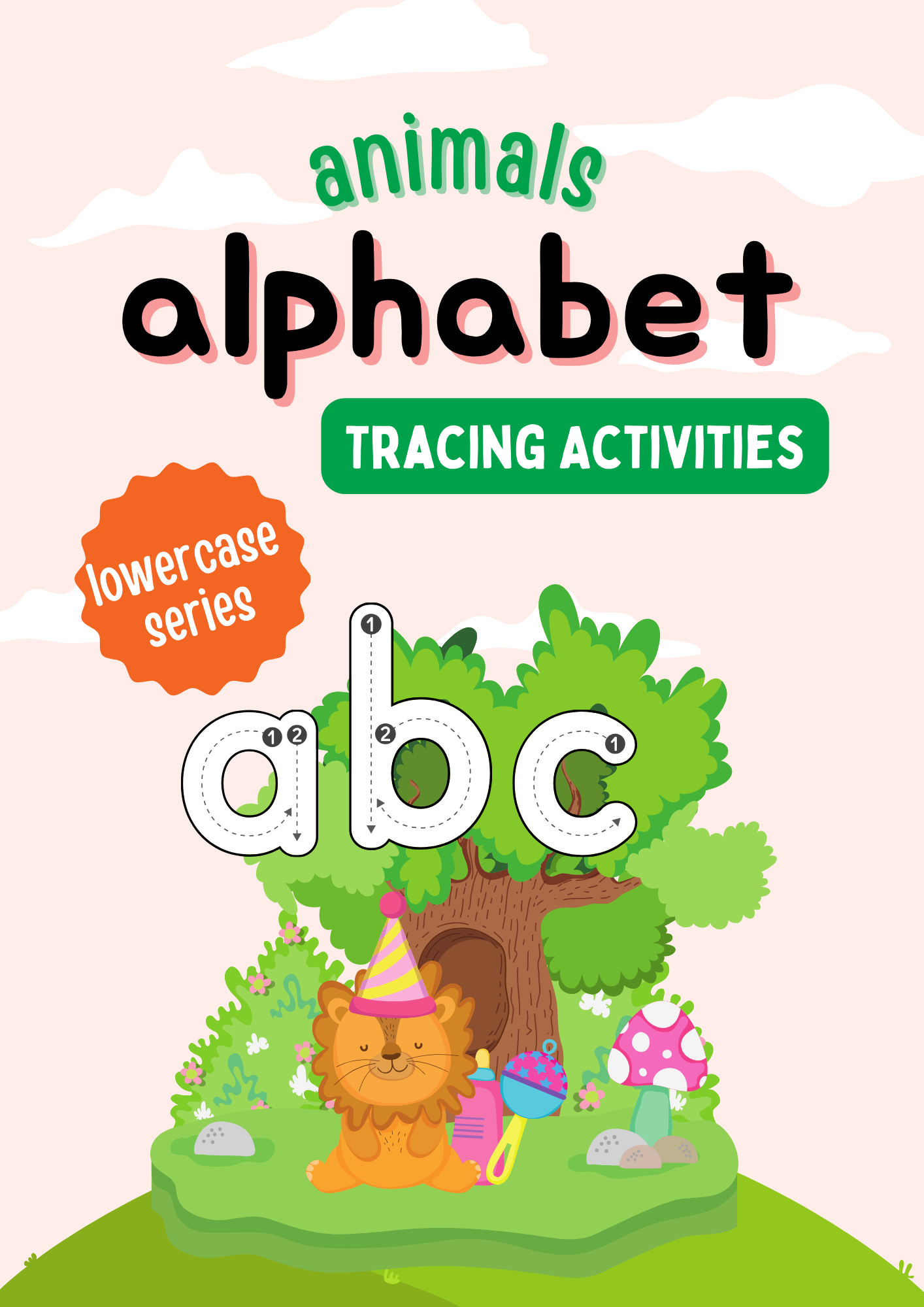 Animals Alphabet Lowercase Tracing Activities Workbook ...