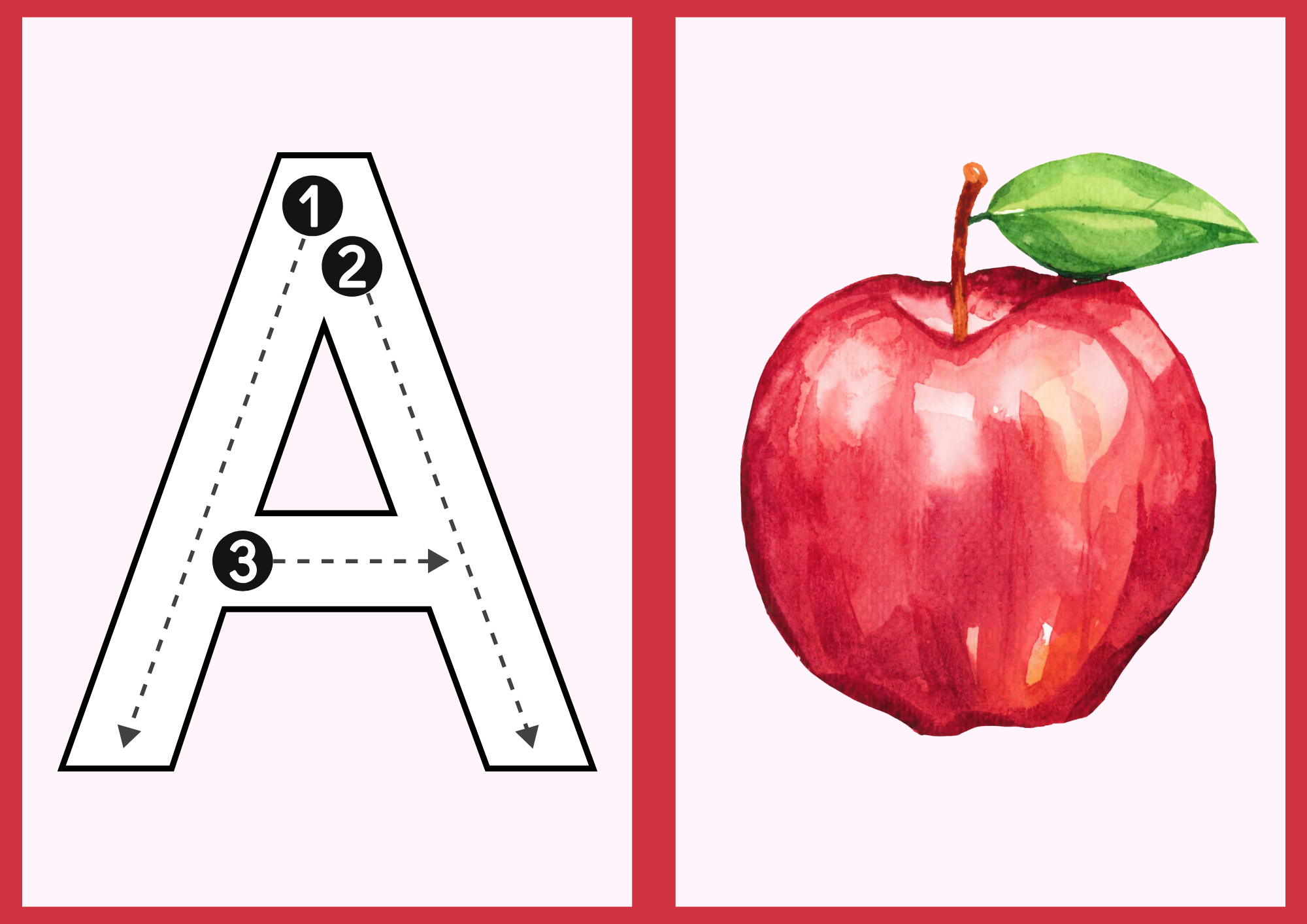 Uppercase Letter Tracing Flashcards - Nikitadigistore.com